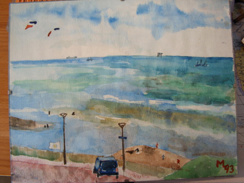 Kunstwerk mein_erster_Blick_aufs_Meer_hinaus von Regall Kunstwerk mein_erster_Blick_aufs_Meer_hinaus von Regall
